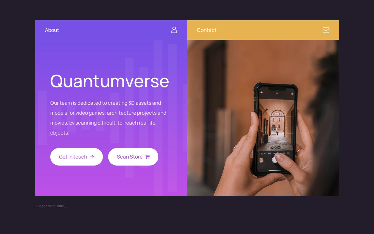 Quantumverse Onepage